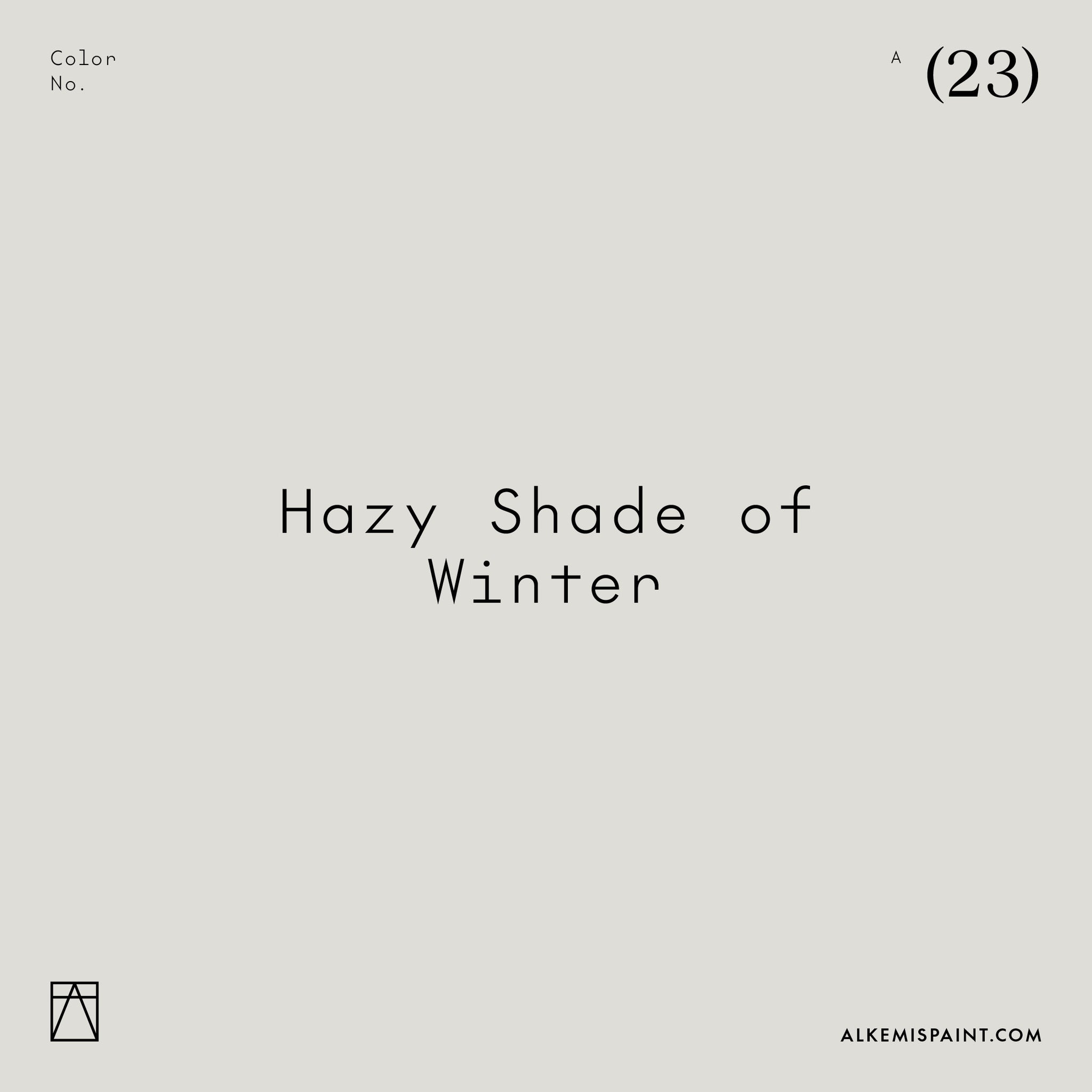 Hazy Shade of Winter (23) - Neutral Mineral Paint