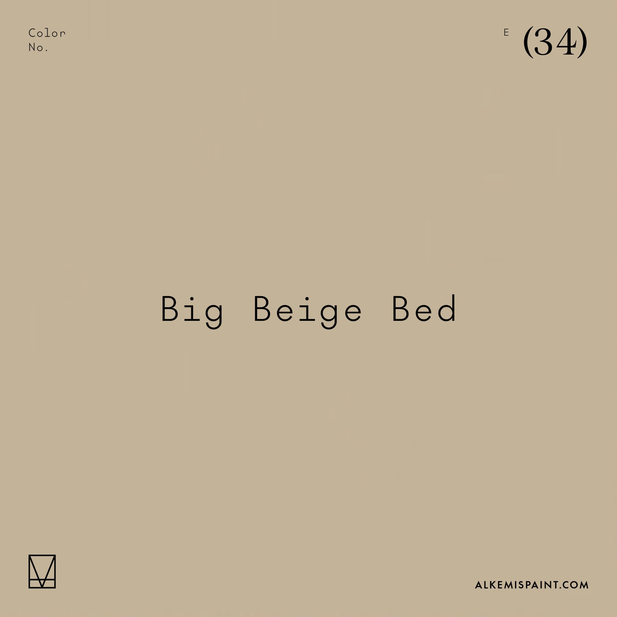 Big Beige Bed (34) - Beige Mineral Paint